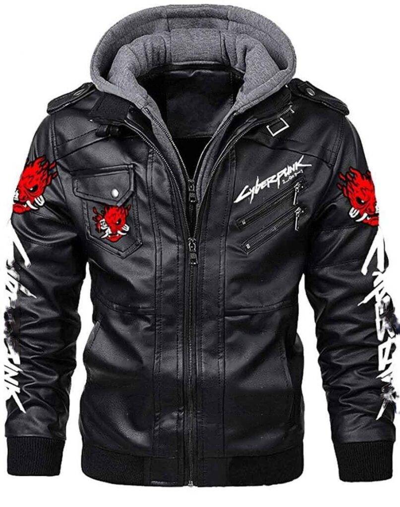 Cyberpunk 2077 Samurai Black Leather Jacket - XEBOI
