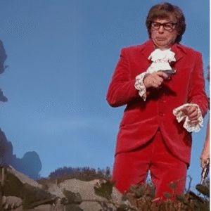 Mike Myers 1997 Movie Austin Powers Red Suit - XEBOI